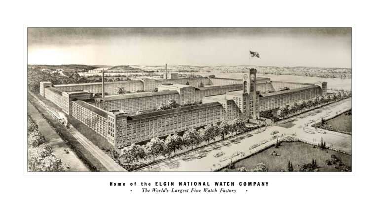 Elgin Watch Factory Drawing 25 x 17 – Elgin History Museum