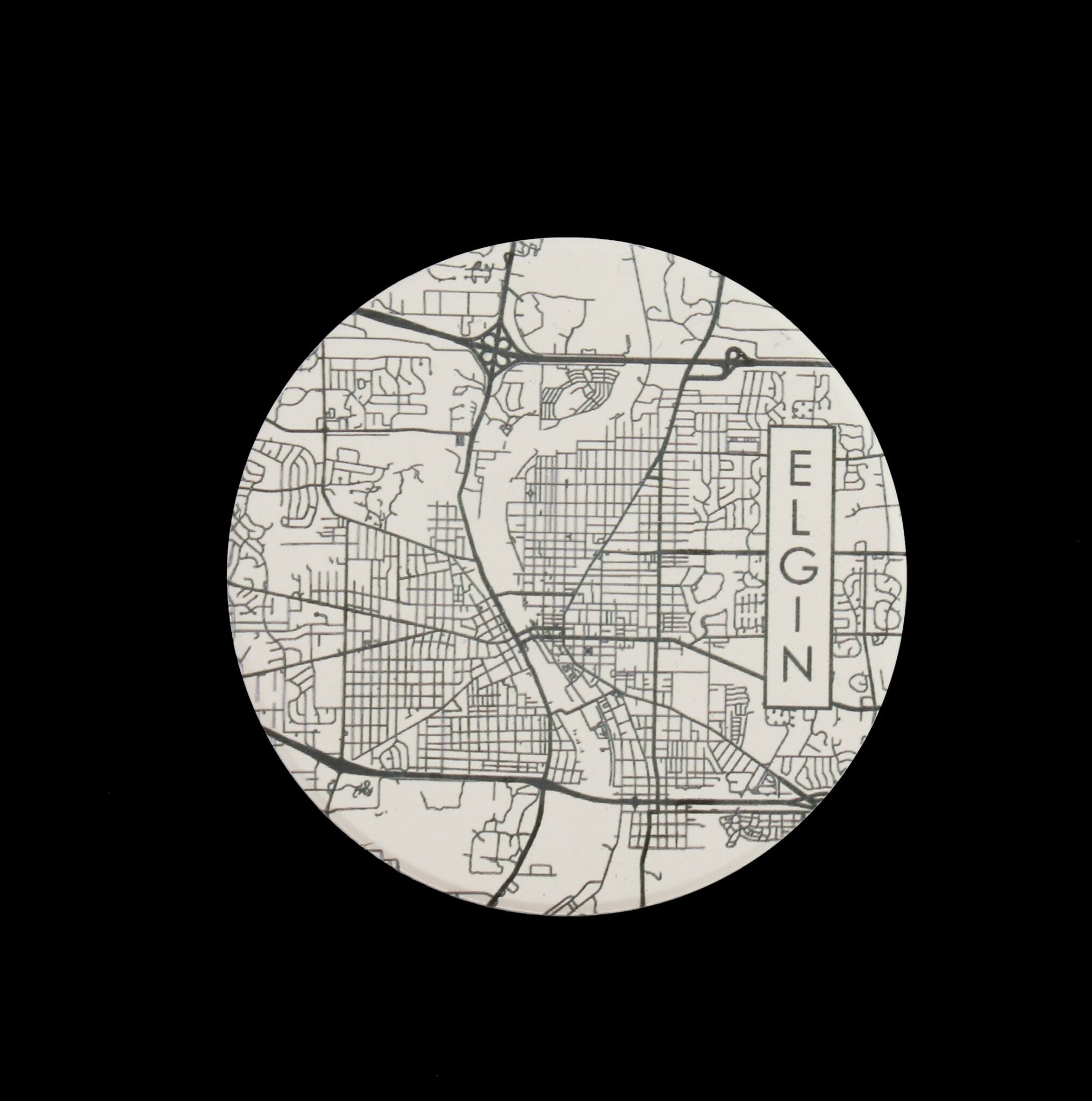 Elgin Map Car Cup Coaster | Elgin History Museum